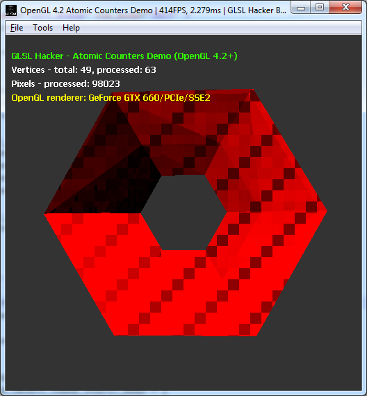 OpenGL 4.2 Atomic Counters: Rasterization Pattern, Helper for Rendering ... OpenGL 4.2 Atomic Counters: Rasterization Pattern, Helper for Rendering ...