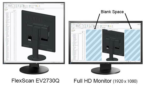 EIZO FlexScan EV2730Q: 1920x1920 26.5-inch Square LED Monitor