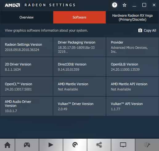 AMD Radeon Software Adrenalin Edition 18.9.2
